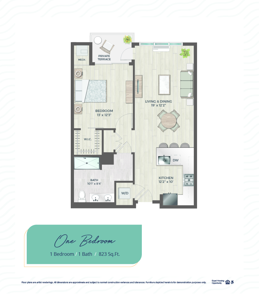 Apartment Floor Plans - The Breeze, Long Beach, NY